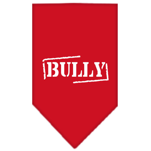 Bully Screen Print Bandana Red Large – ZodiacPaws